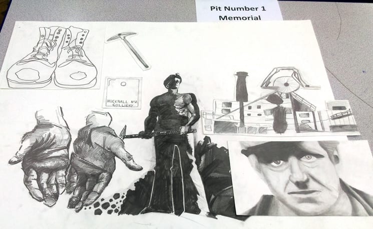 Hucknall Number 1 Pit Memorial Design - The Holgate Academy