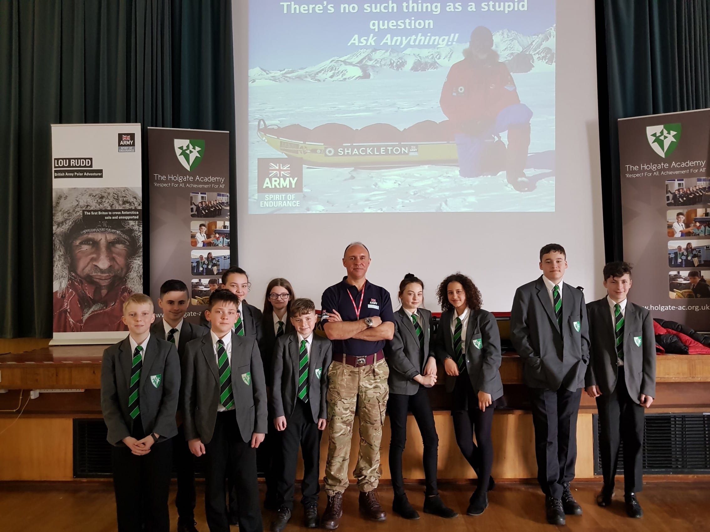 Captain Louis Rudd visits The Holgate Academy - The Holgate Academy