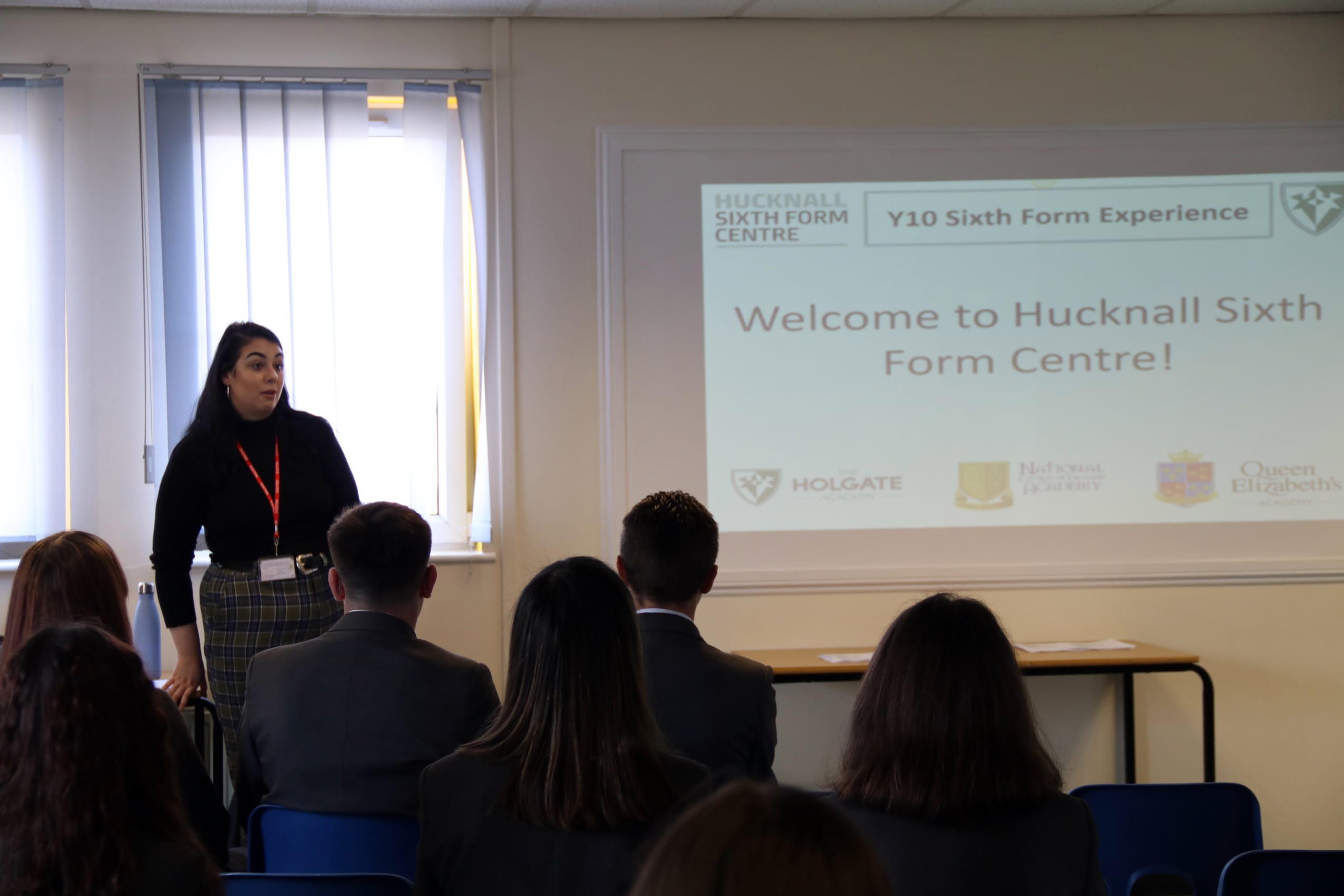 Year 10 students visit the Hucknall Sixth Form Centre - The Holgate Academy