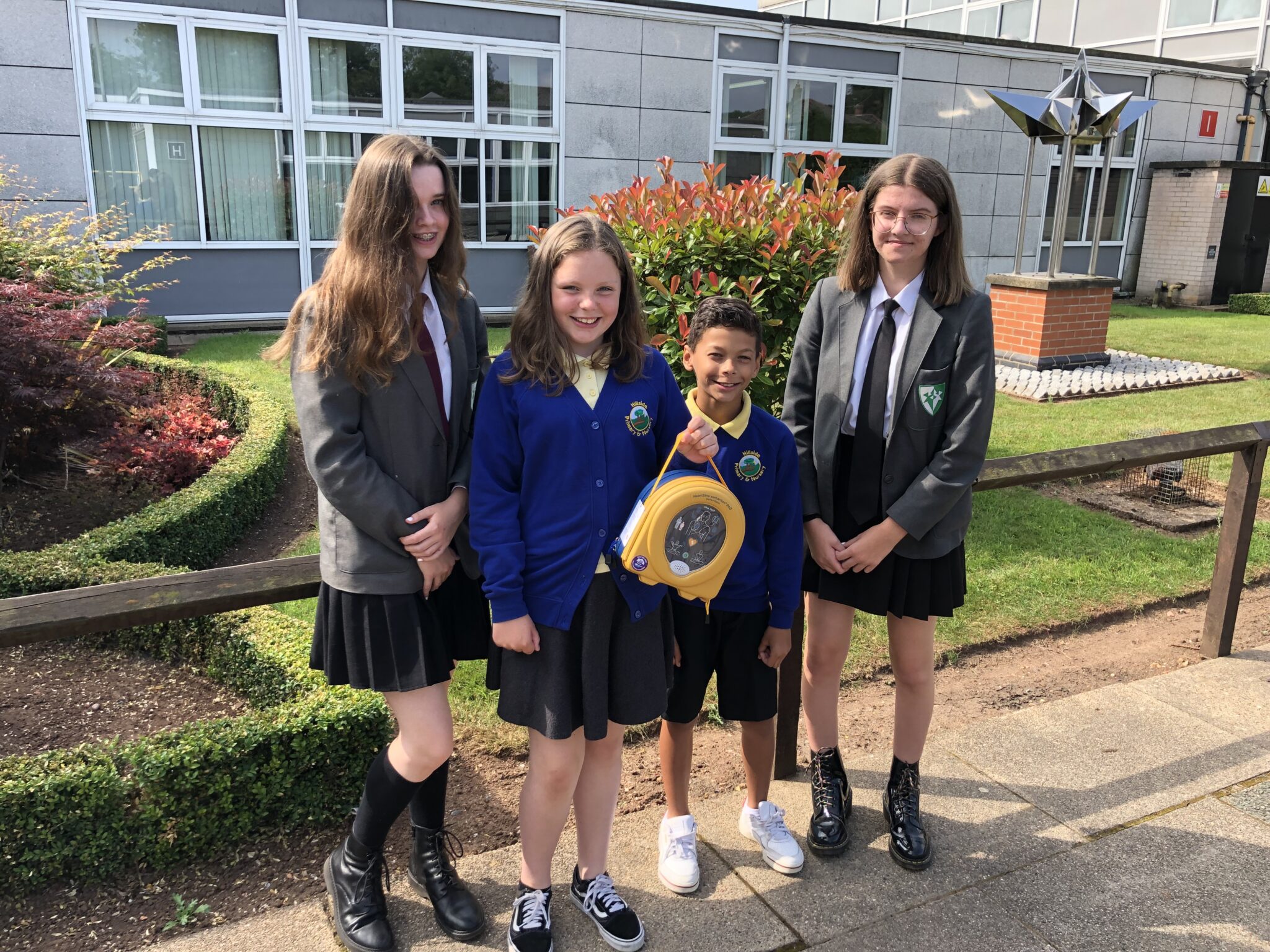 Academy receives lifesaving defibrillator following Hillside Primary ...